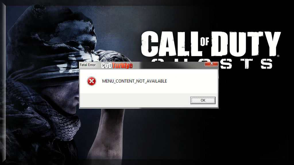 Call of Duty Ghosts Menu Content Not Available Hatası ⋆ Call of Duty ...